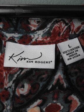 Kim Rogers | Tops | Kim Rogers Colorful Flowy Sleeveless Vest Size ...